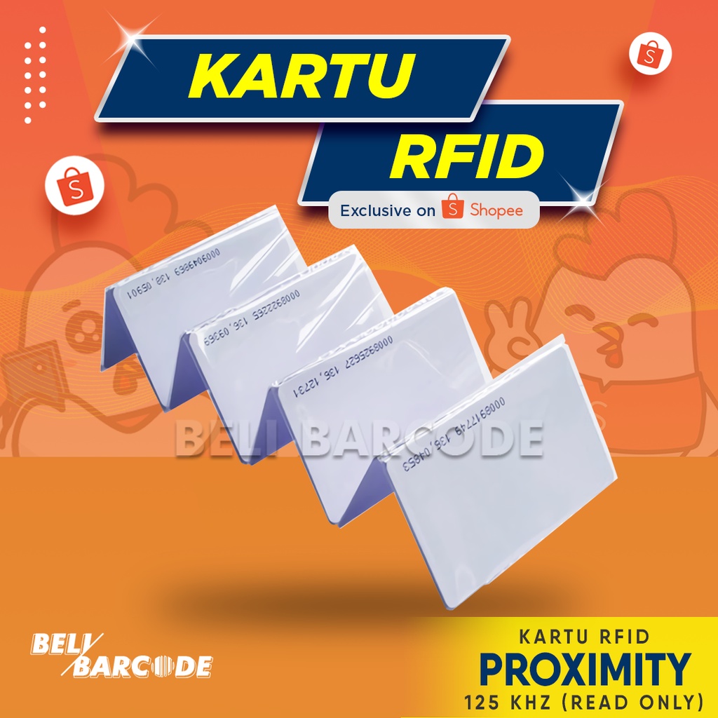 Jual PROXIMITY BLANK CARD RFID - KARTU ID CARD POLOS PUTIH PROXIMITY ...