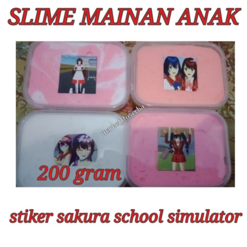 Jual Slime Slaim Slem Box 200 Ml Stiker BT21 dan Sakura School ...