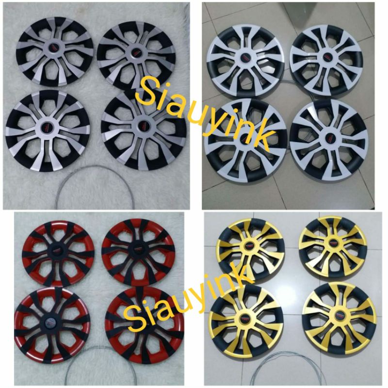 Jual Dop velg cover tutup whelldop ring 13 & 14 Model TRD mobil ...