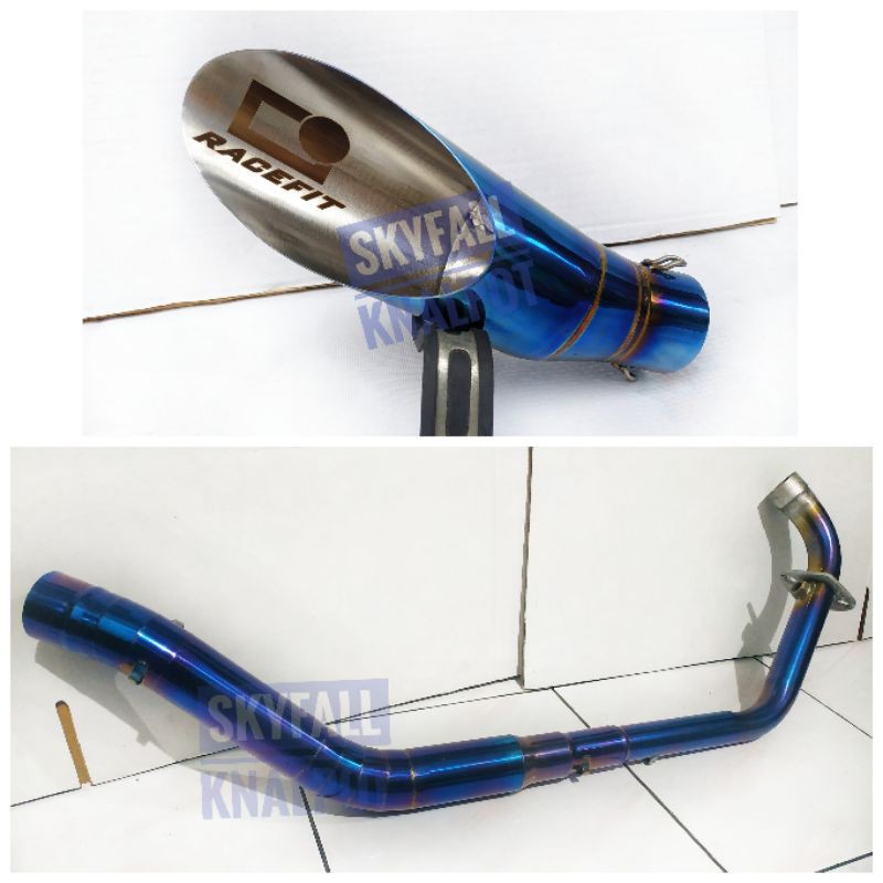 Jual Knalpot Racing RACEFIT BIRU BLUEMOON PIPA BIRU R15 VIXION FU SONIC ...
