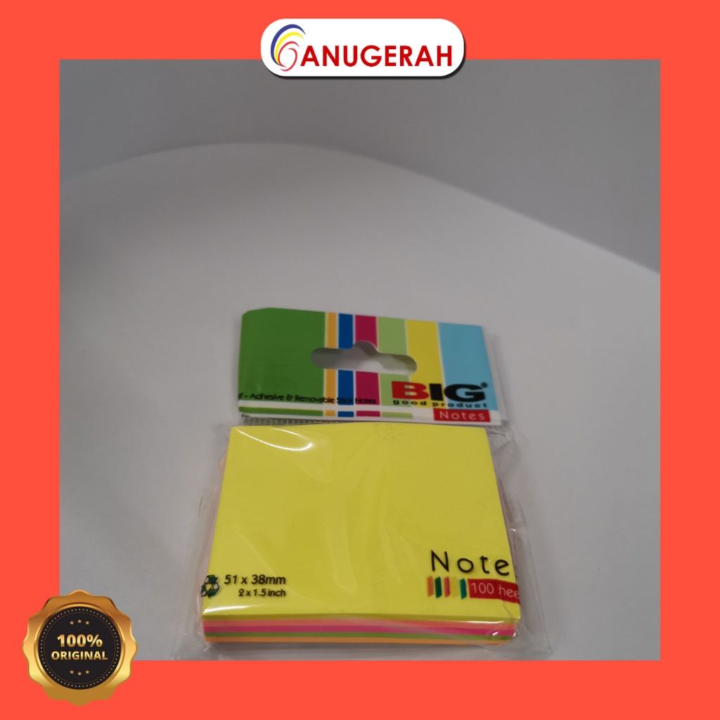 Jual BIG POST IT 51X38MM TUMPUK | Shopee Indonesia