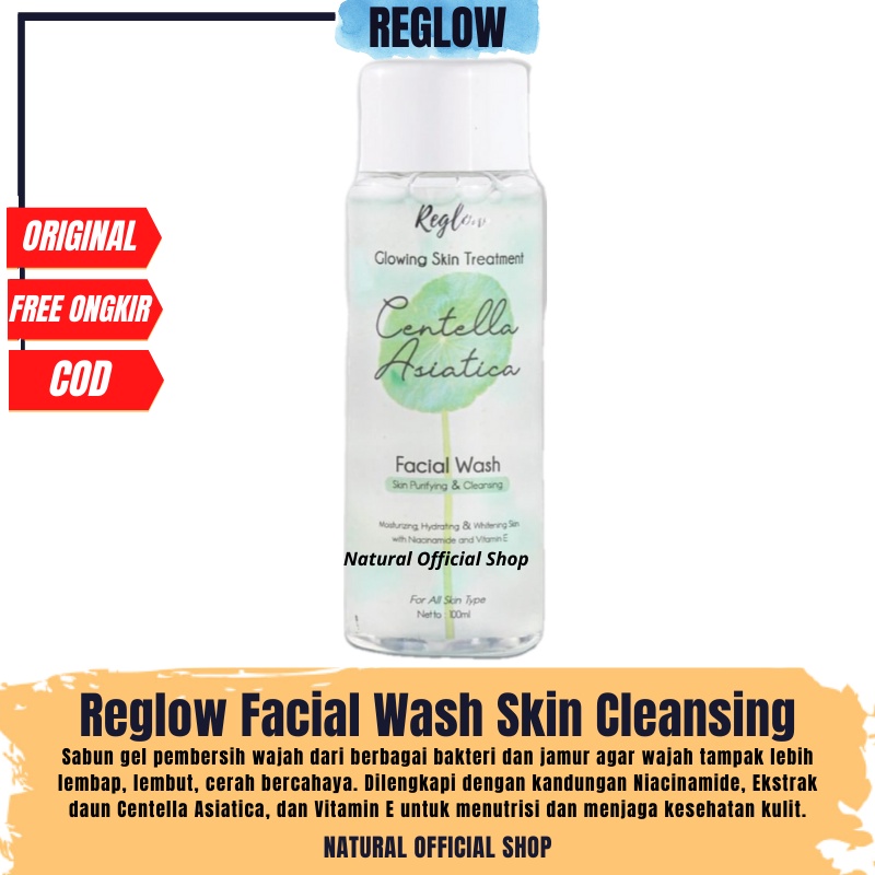 Jual Reglow Re Glow Facial Wash Skin Cleansing Skincare Original ...