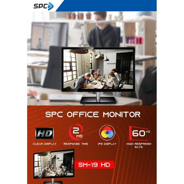 Jual SPC Monitor Komputer LED 19 inch HD | Shopee Indonesia