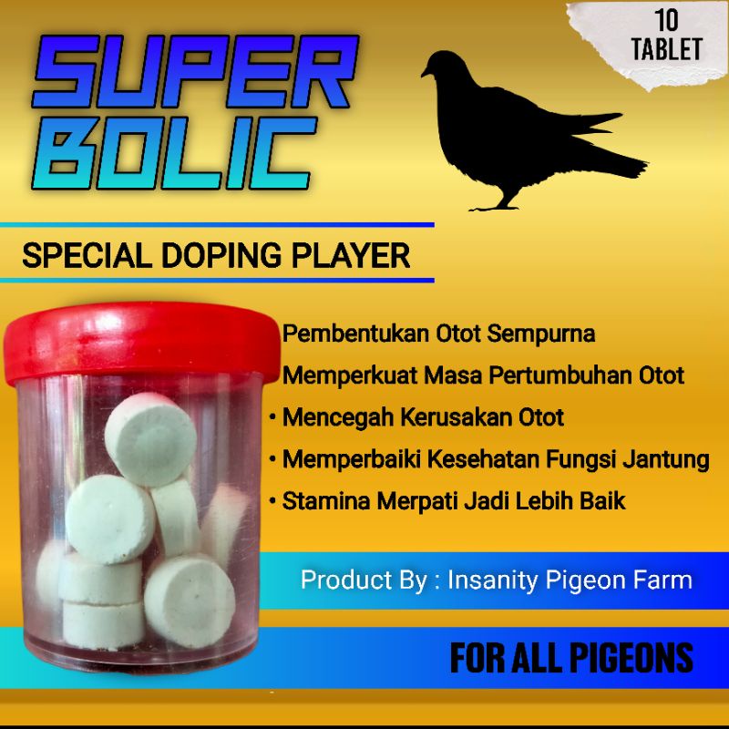 Jual super bolic vitamin doping merpati doping player merpati kolong ...