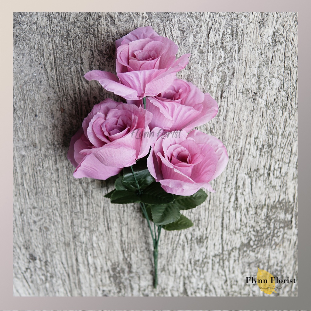 Jual Bunga Mawar Tropis Asia x5 (satuan) Bunga Kuncup Mawar Artificial ...