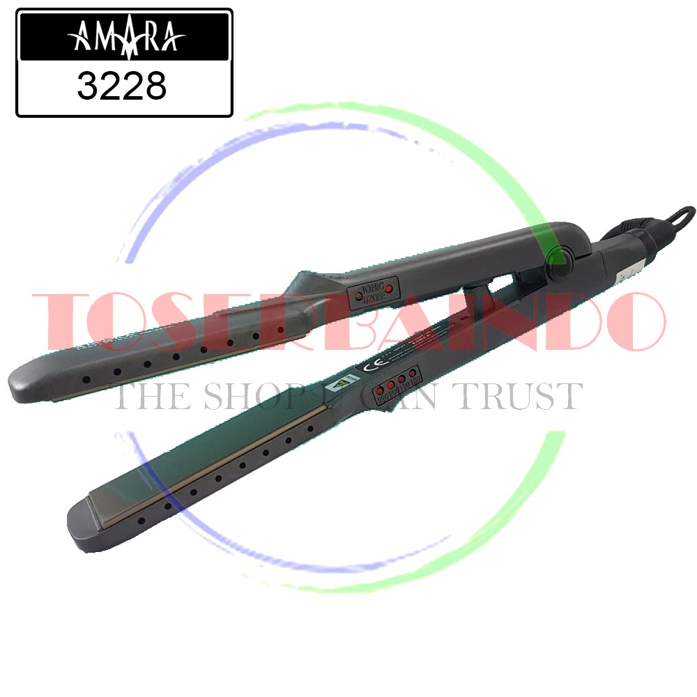 Jual Catok Amara Ozone + Ionic Catokan Rambut Plat Lebar Tipe 3228 ...