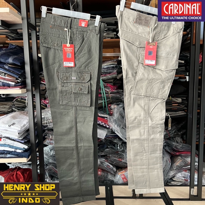 Jual Celana Cargo Cardinal Panjang SLIMFIT Original | Shopee Indonesia