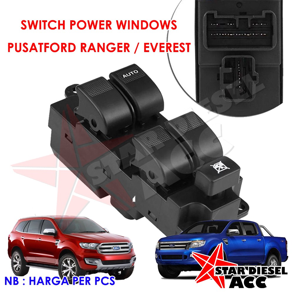 Jual SWITCH POWER WINDOWS FORD RANGER 2.2 3.2 FORD RANGER T6 T7 TOMBOL ...
