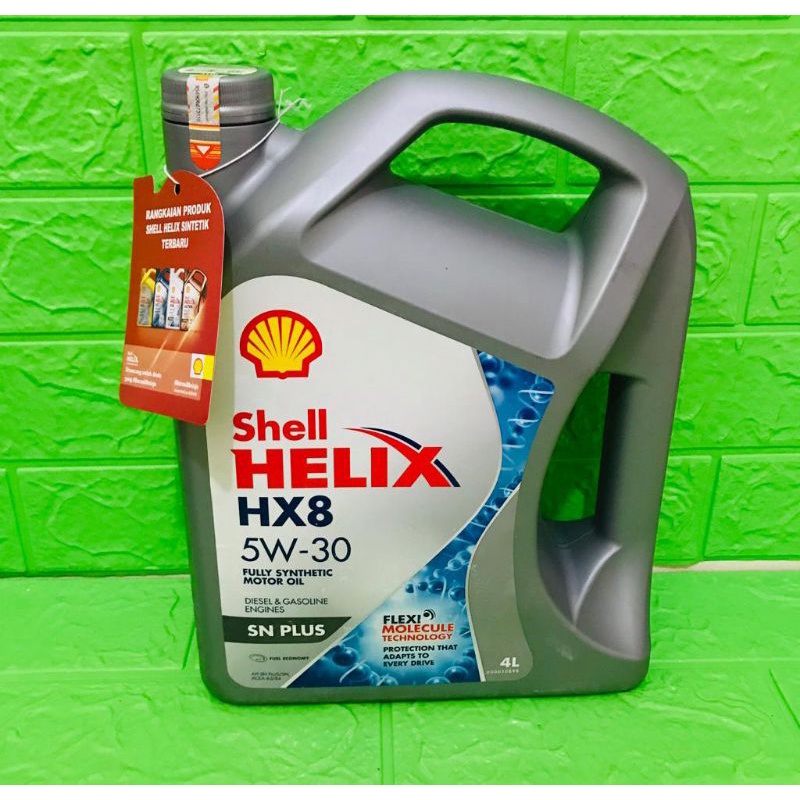 Jual Oli mesin Shell helix HX8 5W-30 4L galon 4liter | Shopee Indonesia