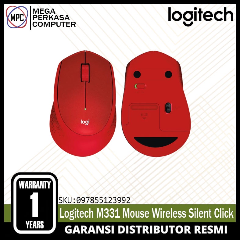 Jual Logitech M331 Silent Plus Mouse Wireless Original Garansi Resmi ...
