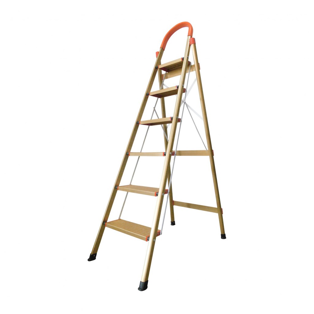Jual Tangga lipat/Ladder Tangga Lipat KMH0306K 6 Step Gold Bentuk A 1.9 ...