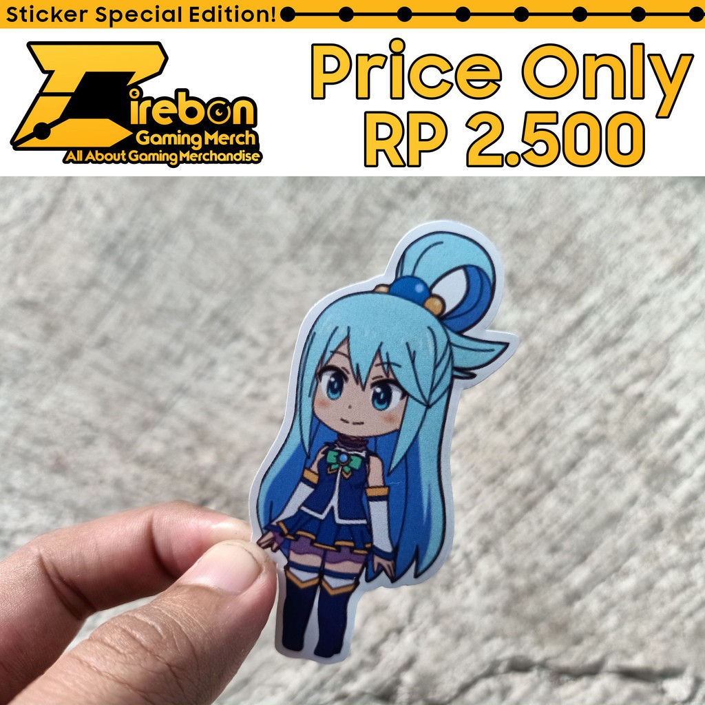 Jual Sticker Stiker Aqua Kono Subarashii | Shopee Indonesia