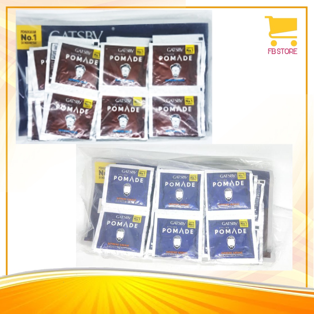 Jual Gatsby Styling Pomade Sachet Per Pak (36 Pcs) | Shopee Indonesia