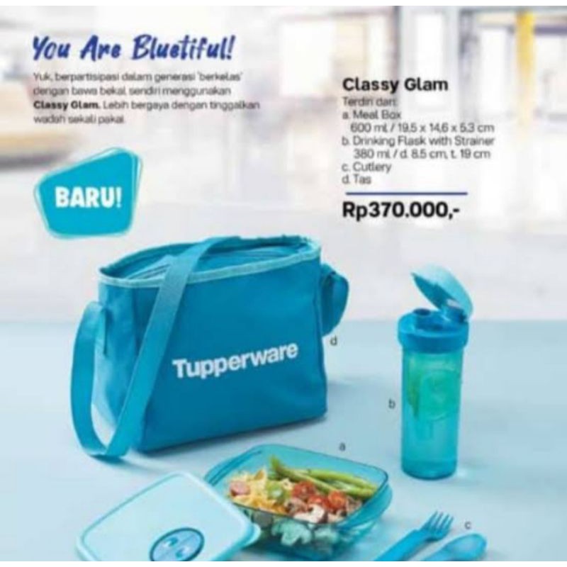 Jual classy glam tupperware tempat bekal set | Shopee Indonesia