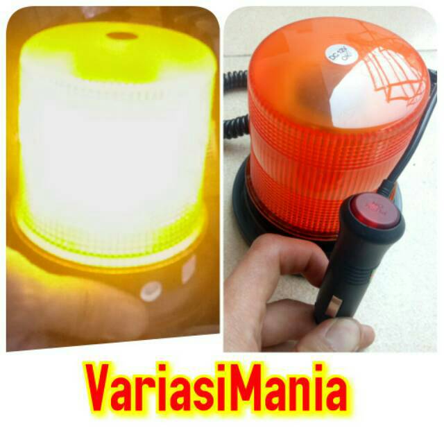 Jual Strobe Warning Light LED ROTARY LAMP Lampu Rotary LED TERANG 12V ...