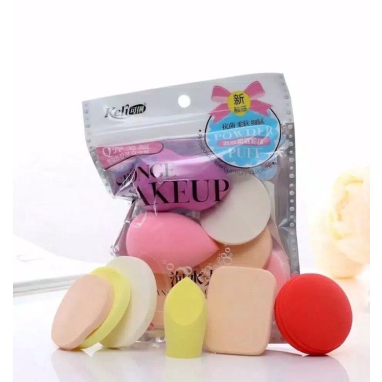 Jual Spons Makeup Set 6in1 (Blending Beauty Sponge Powder Puff Set ...