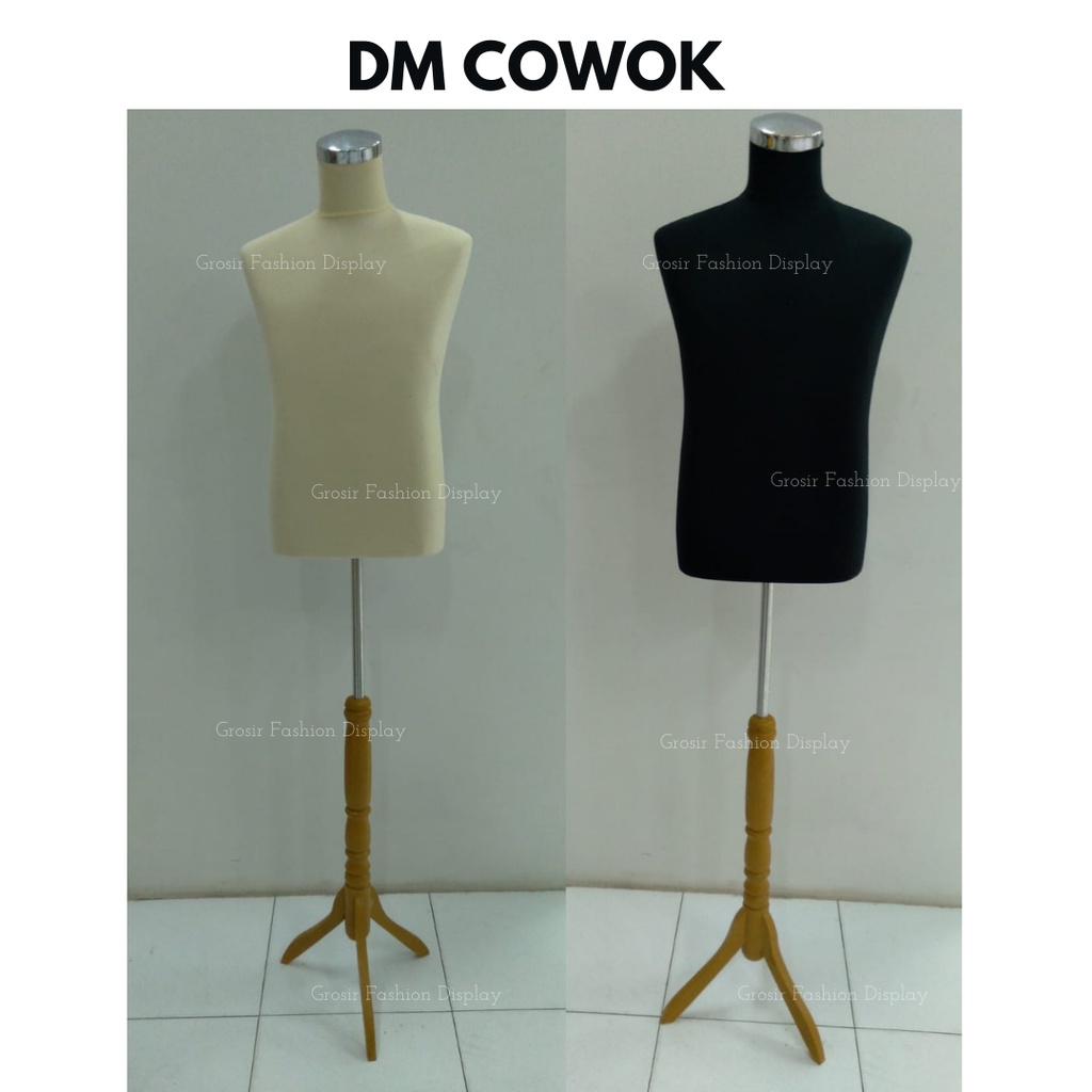 Jual Patung Manekin Pria Setengah Badan Lapis Kain Manekin DM Cowok ...