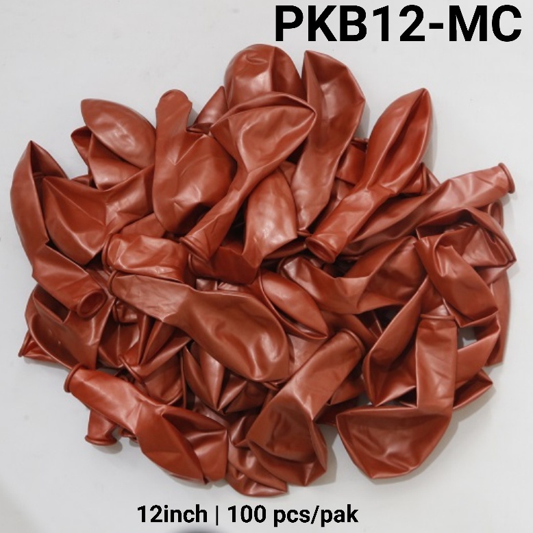 Jual PKB12-MC Balon latex 12 inch 30 cm 100 metalik metallic emas gold ...