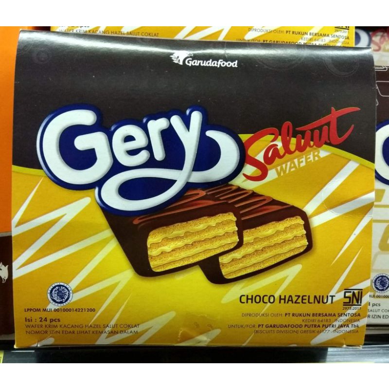 Jual Gery Salut Wafer Choco Hazelnut Isi 24 Pcs | Shopee Indonesia