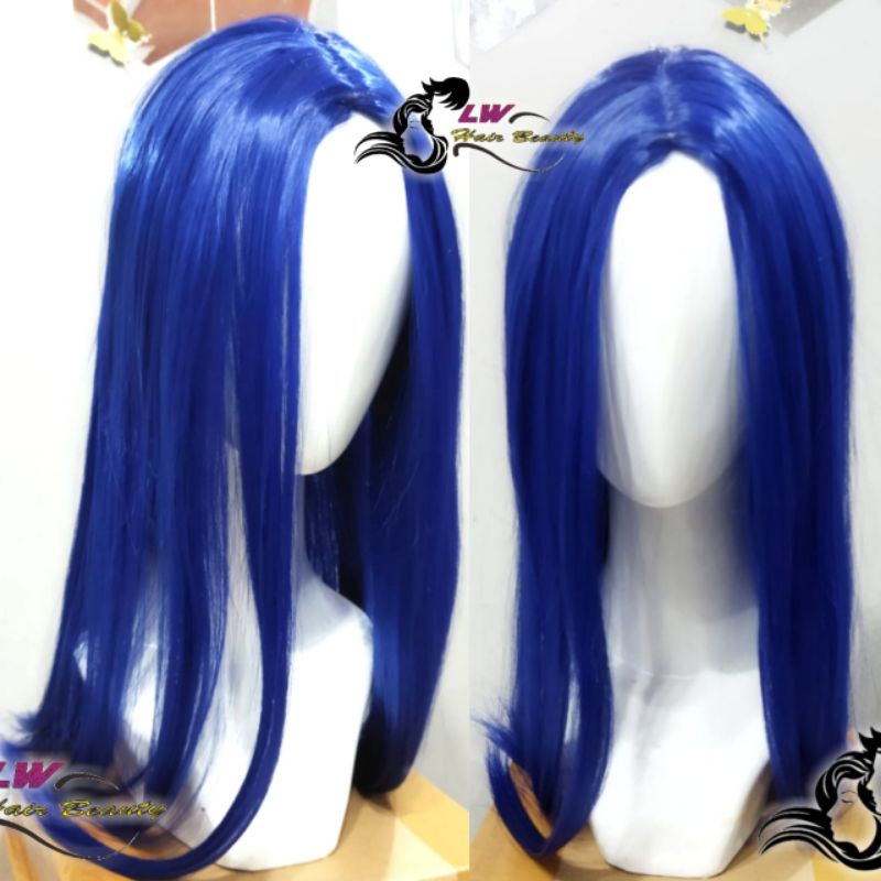 Jual wig Wanita Cosplay Belah tengah Biru | Shopee Indonesia