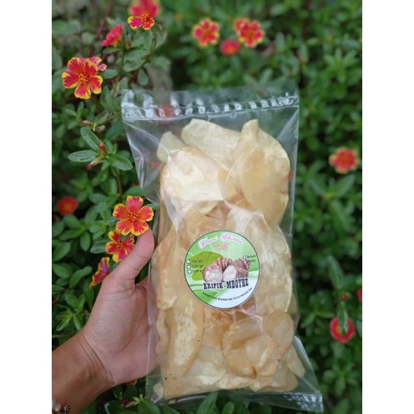 Jual Kripik talas/mbote kemas 100gr_gurih dan enak | Shopee Indonesia