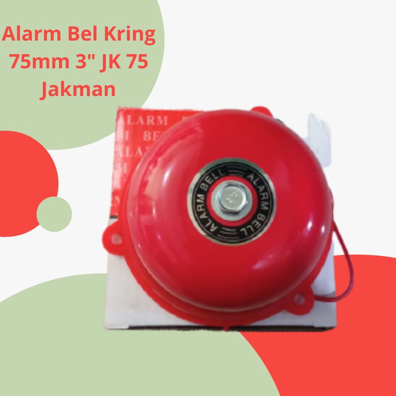 Jual Bel kring Sekolah Listrik Alarm Bel 75mm 3"JK 75 Jakman alarm ...