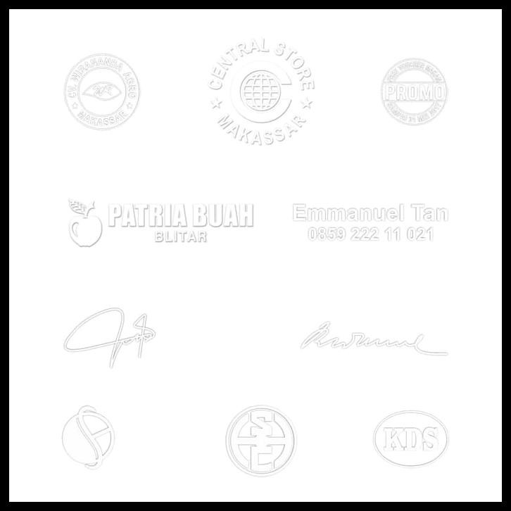 Jual Open Ds Stempel Timbul ( Emboss Stamp / Stempel Emboss ) Portable ...