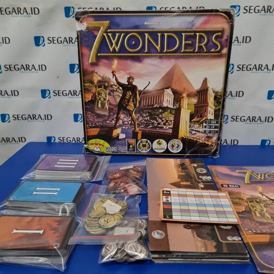 Jual Board Game - Seven 7 Wonders by Repos Stock X | Shopee Indonesia