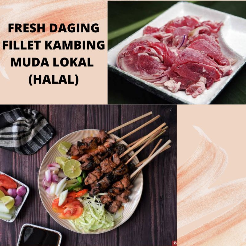 Jual DAGING FILLET KAMBING MUDA LOKAL & HALAL 500 GRAM - 1 KG | Shopee ...
