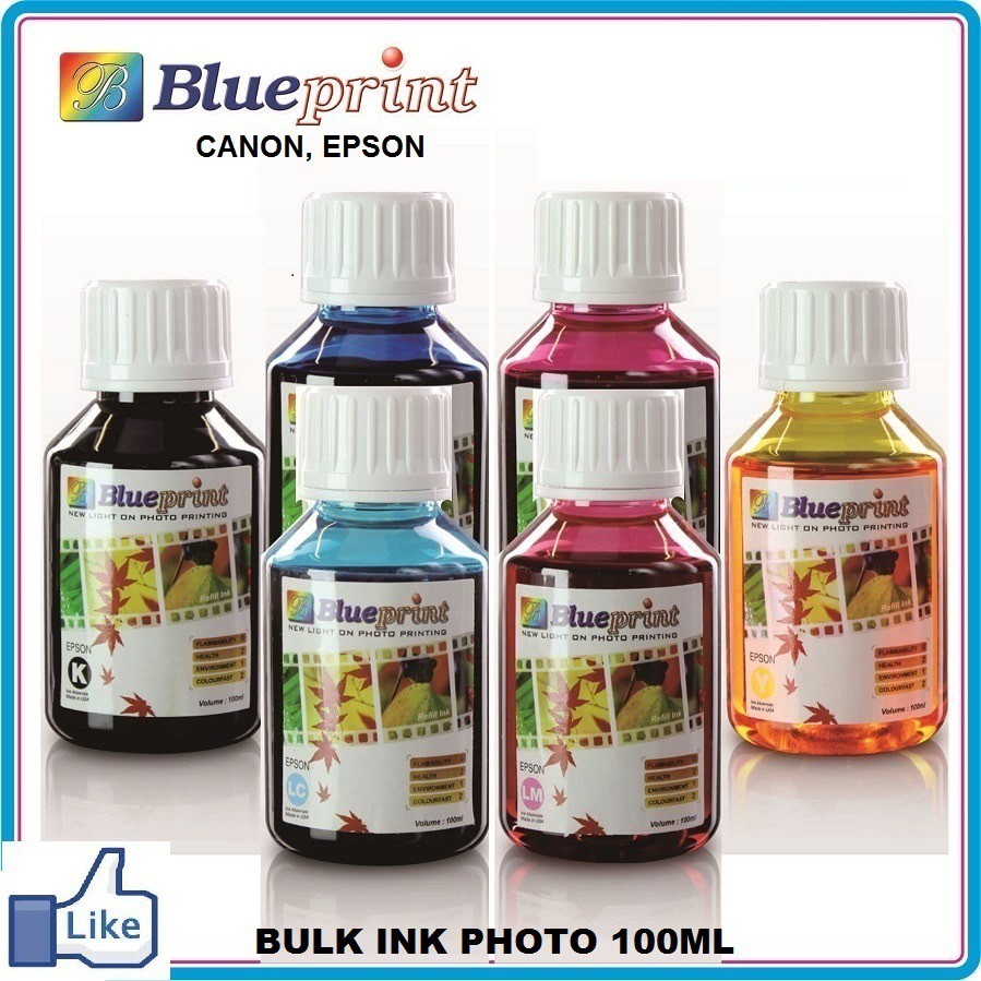 Jual Tinta Canon BLUEPRINT Refill For Printer Canon IP2770, MG2570 ...