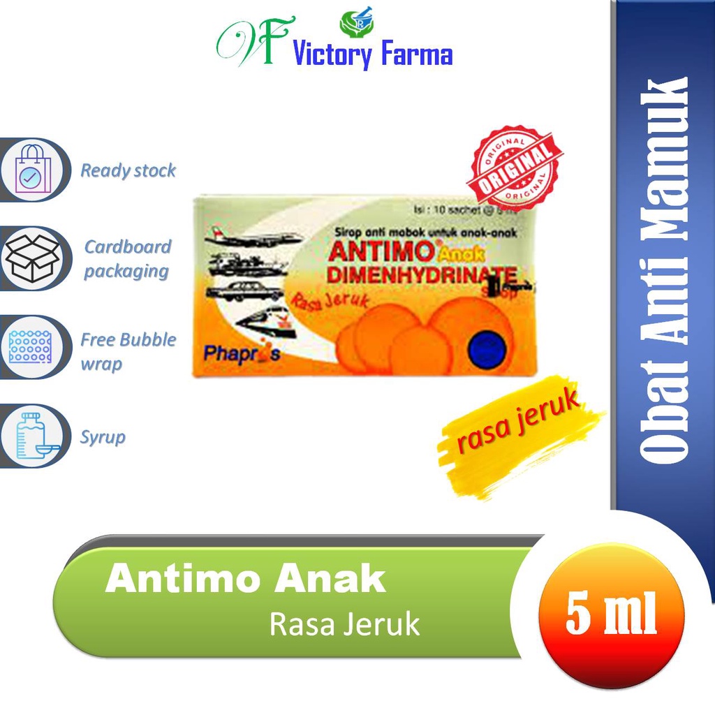 Jual Antimo Anak Rasa Jeruk Sachet 5 ml | Shopee Indonesia