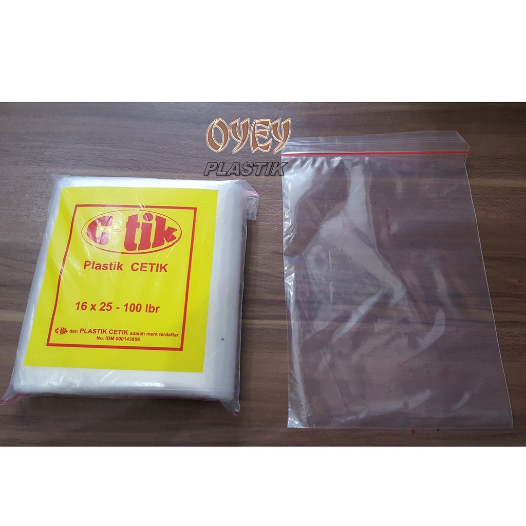 Jual (Isi 100) Plastik Klip/ plastik Cetik ukuran 16x25 cm | Shopee ...