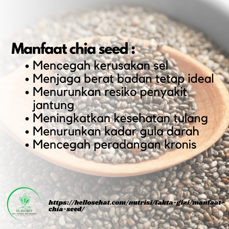 Jual Biji Cia | Chia Seed 100 gr Organik Seeds Organic Bahan Makanan ...
