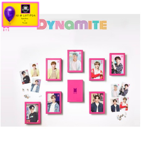 Jual BTS DYNAMITE JIGSAW PUZZLE Framed box with photo card Official Authentic | Shopee Indonesia
