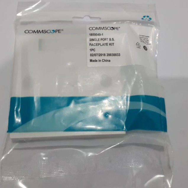 Jual Face Plate Faceplate AMP Commscope 1 Hole | Shopee Indonesia