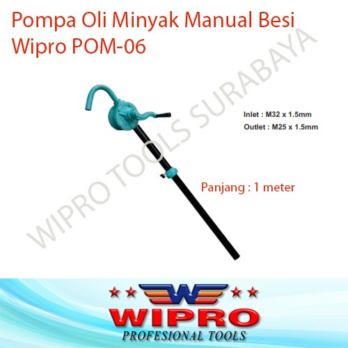 Jual Pompa Oli Minyak Manual Bahan Besi Wipro POM06 POM-06 | Shopee ...
