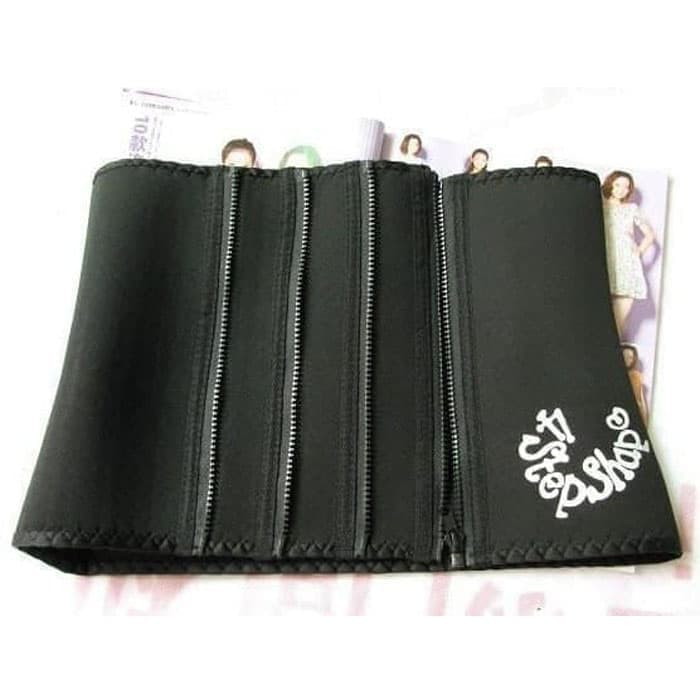 Jual 4 Step Shape Slimming Belt / Korset Pelangsing - Hitam | Shopee ...