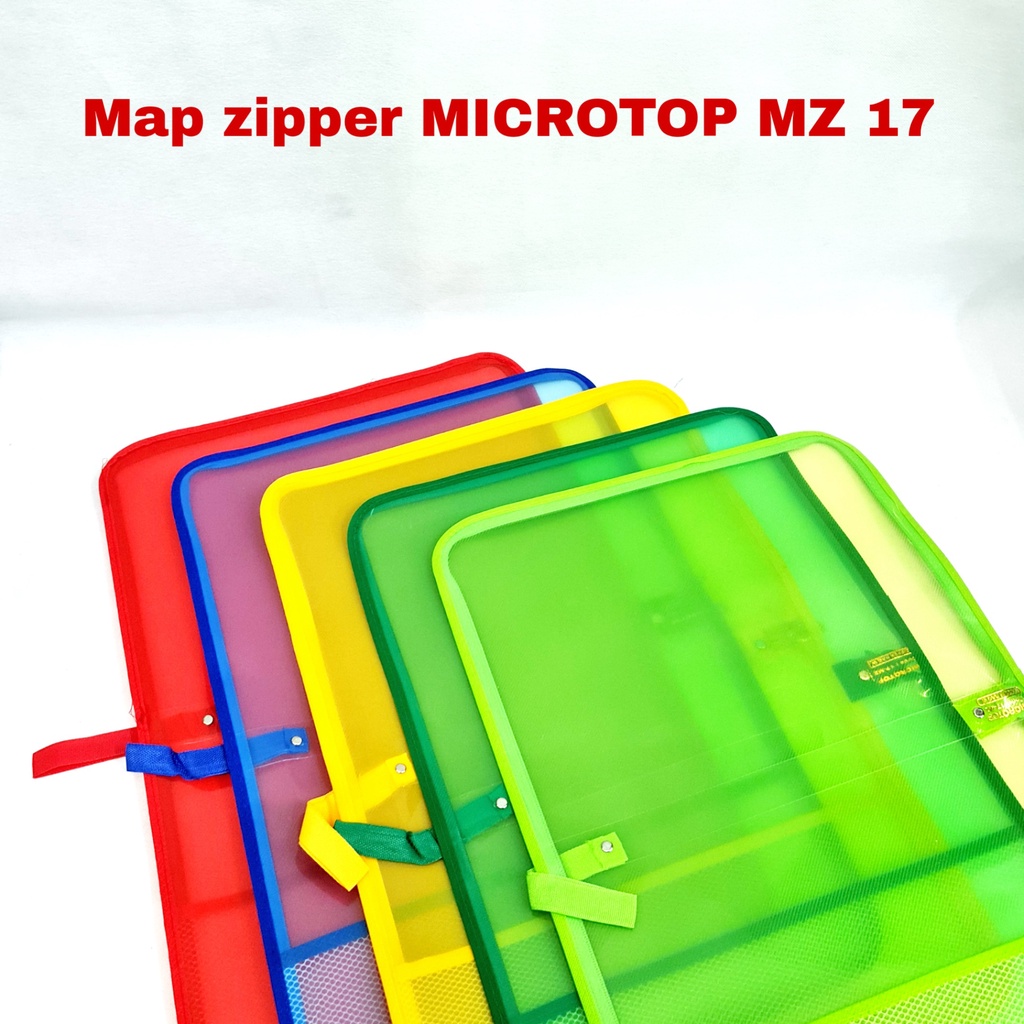 Jual GG Map Zipper MICROTOP MZ17 Warna(minimal 10)/ Map Resleting / Map ...