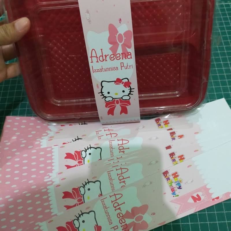 Jual CUSTOM LABEL BENTO MAKANAN ROLL ULANG TAHUN BIRTHDAY DEKORASI ...