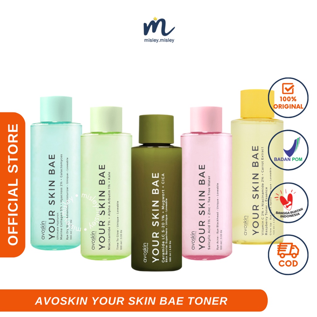 Jual MISLEY - AVOSKIN Your Skin Bae Toner Original ( Vitamin C ...
