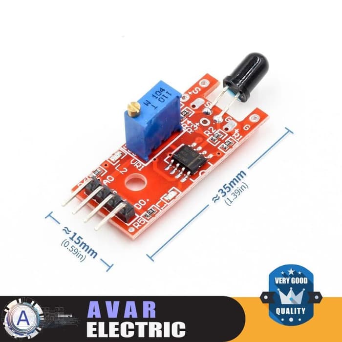 Jual IR Infrared Flame Sensor KY26 KY-026 Sensor Api KY 26 Module ...