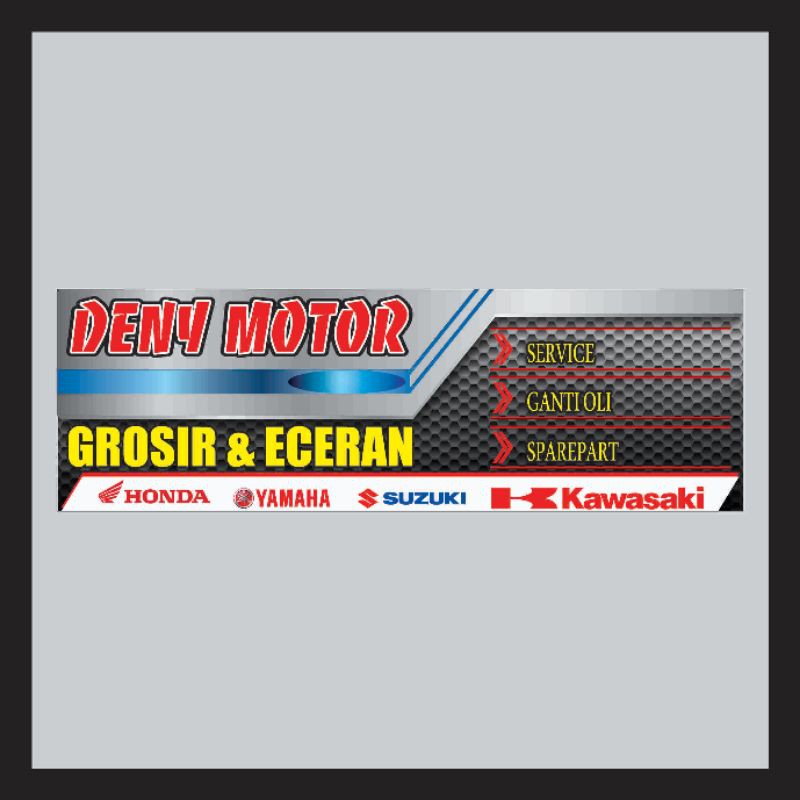 Jual spanduk banner bengkel motor mobil termurah ukuran 200 x 100 ...
