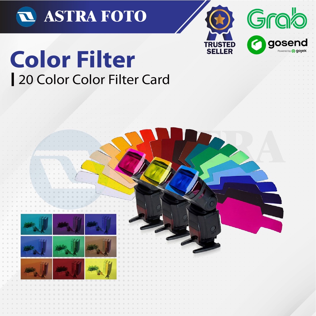 Jual Color Filter Card 20 Color for Flash Kamera Mirrorless DSLR ...