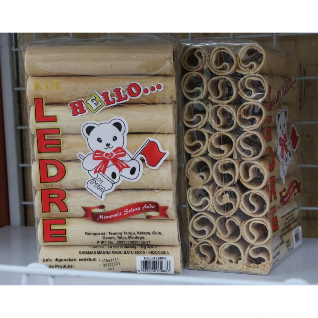 Jual HELLO LEDRE 260GR / Keripik Pisang Bangka Gulung Egg Roll Renyah ...