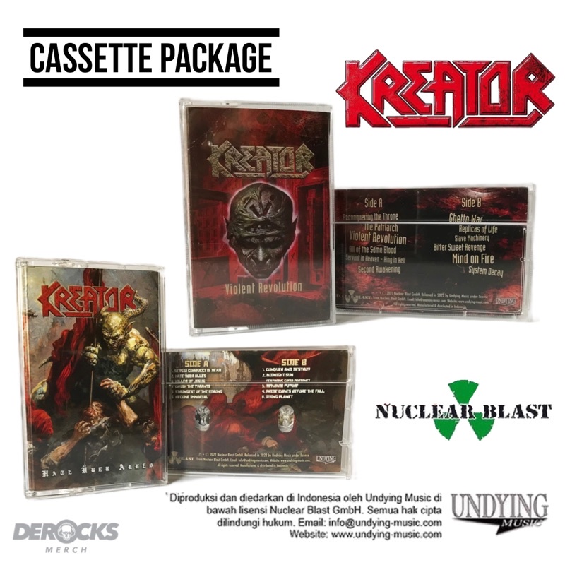 Jual KREATOR Cassette package (2 Album) | Shopee Indonesia