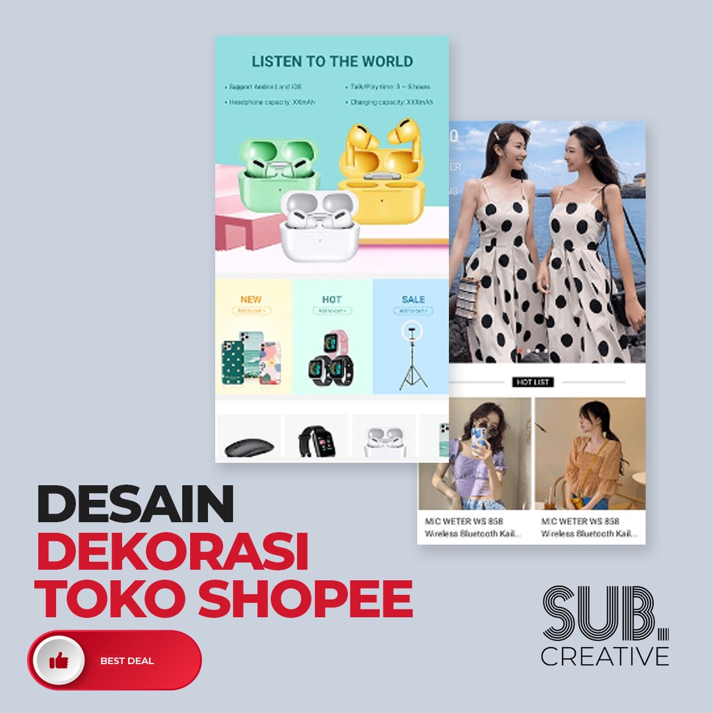 Jual Paket Desain Dekorasi Toko Shopee | Shopee Indonesia