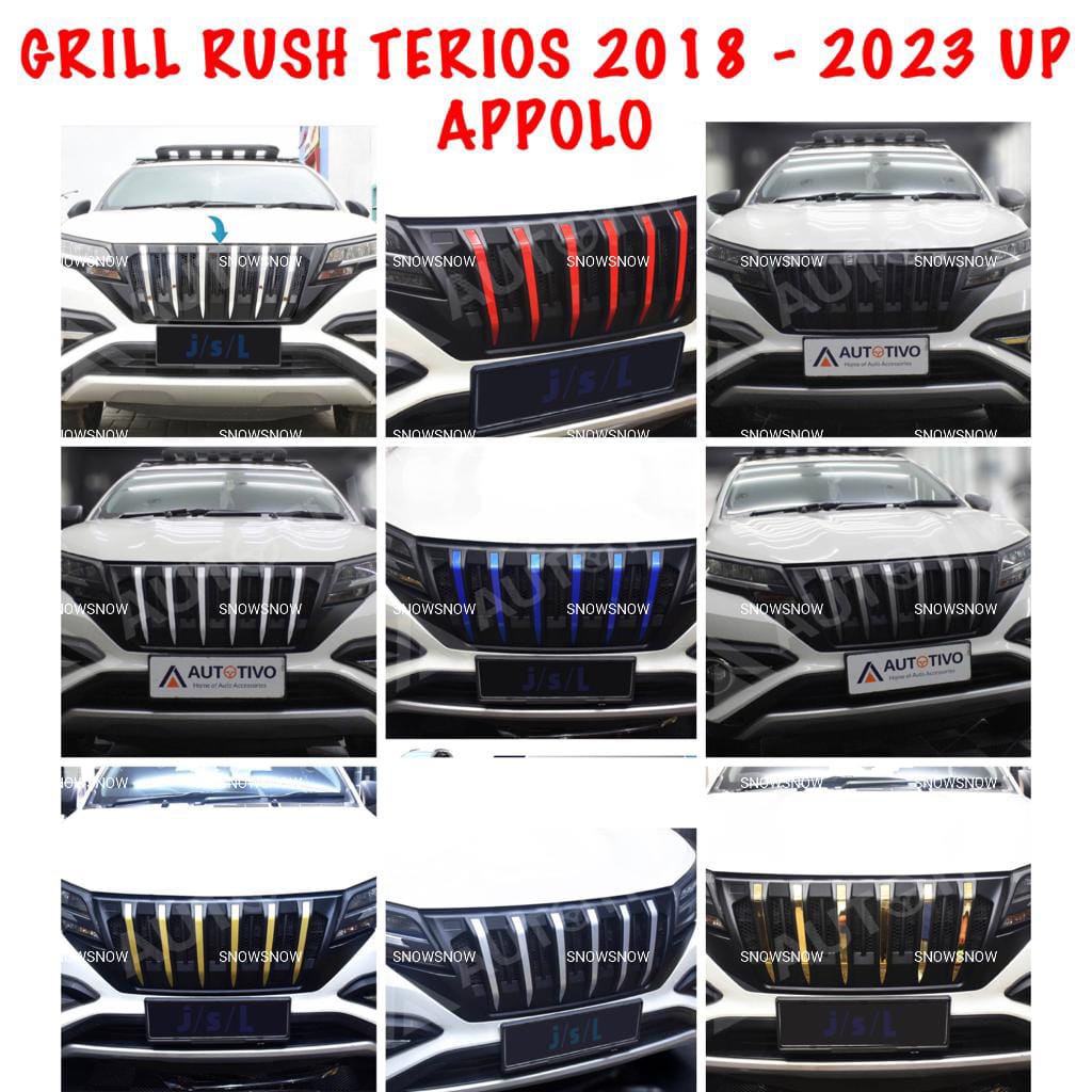 Jual Grill Bumper Depan All New Rush Terios 2018 2020 2022 2023 UP ...
