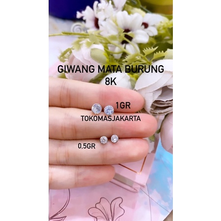 Jual Giwang Solitaire MP 8K ll 0,25-1 Gram | Shopee Indonesia