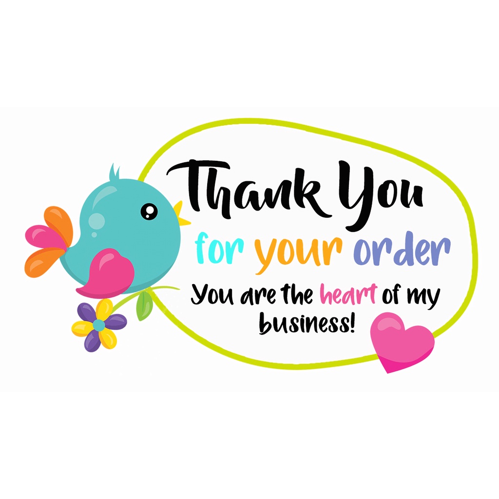 Jual Stiker Terima Kasih Untuk Orderan Thank You For Your Order ...
