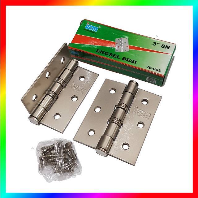 Jual engsel 3 inch engsel jendela rumah engsel 3" merek Classic baut 3 ...